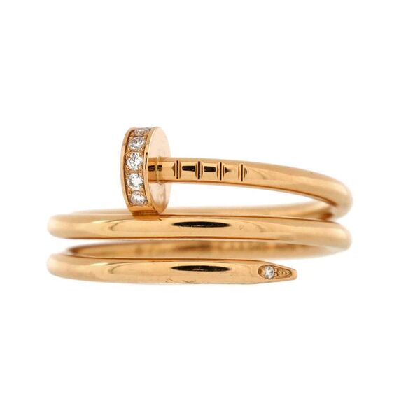 Cartier | Jewelry | Cartier Juste Un Clou Double Ring 8k Rose Gold And ...